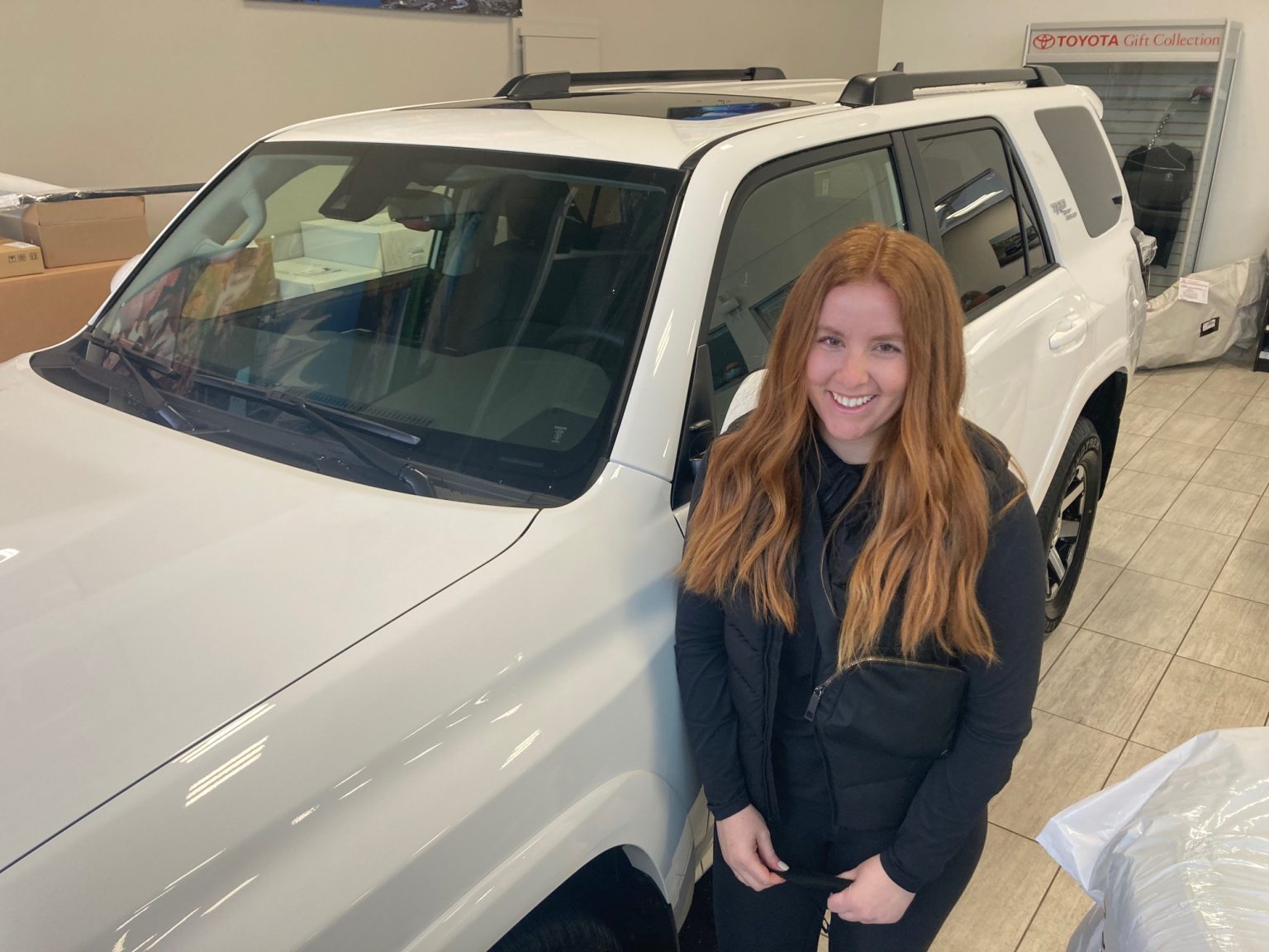 Erica is Smiling Big Getting Into Her new 2022 Toyota 4Runner TRD Off ...