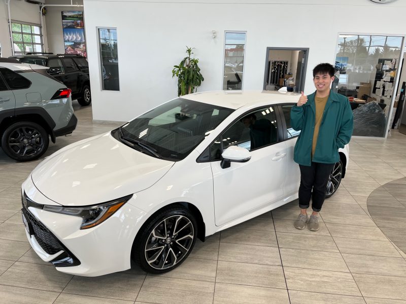 Iver's Excited for His New Corolla Hatchback from Phil at West Coast ...