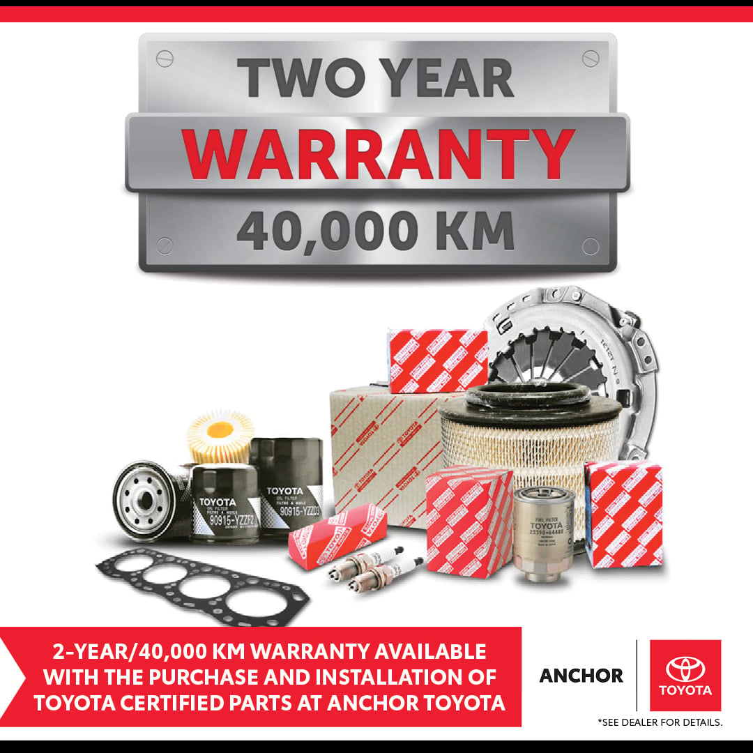 Anchor Toyota Parts Warranty - Anchor Toyota