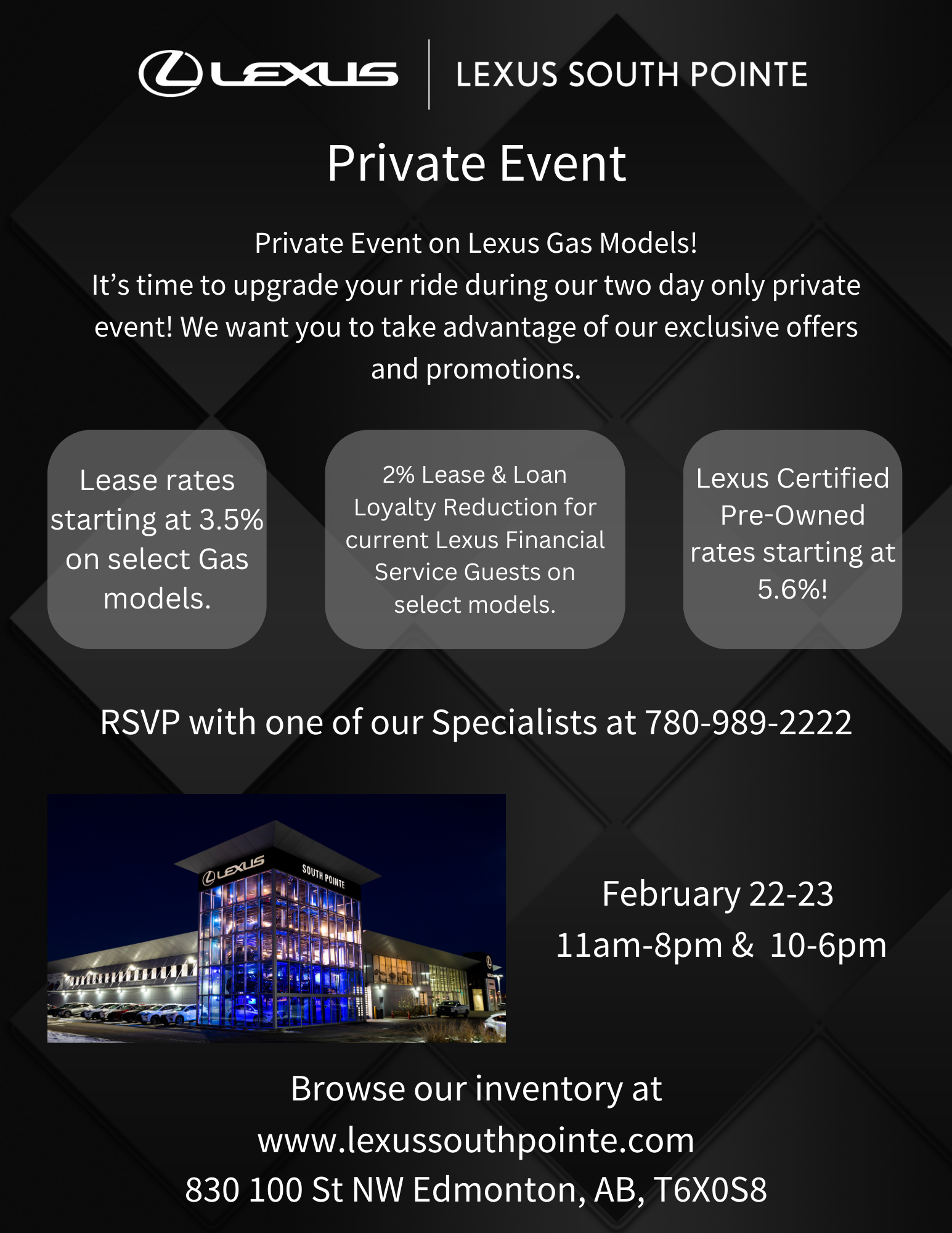 Lexus South Pointe Private Event - Lexus South Pointe