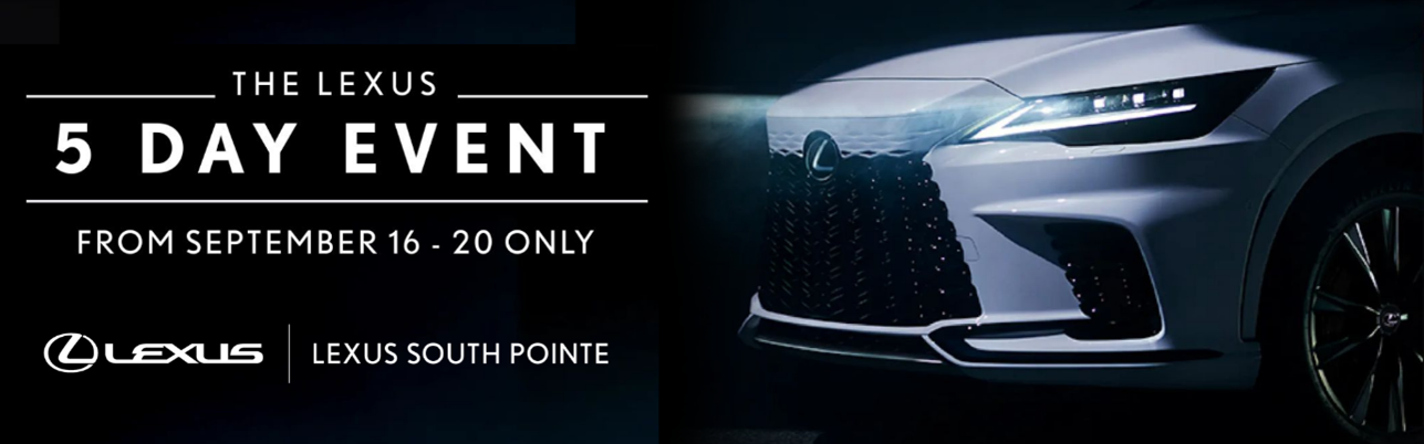 The Lexus 5 Day Event: September 2025 - Lexus South Pointe