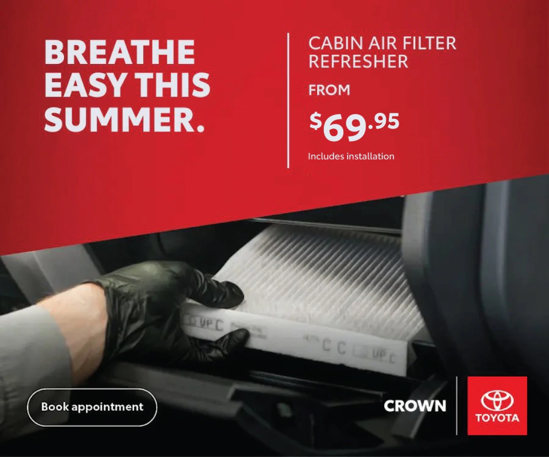 Cabin Air Filter Refresher - Crown Toyota