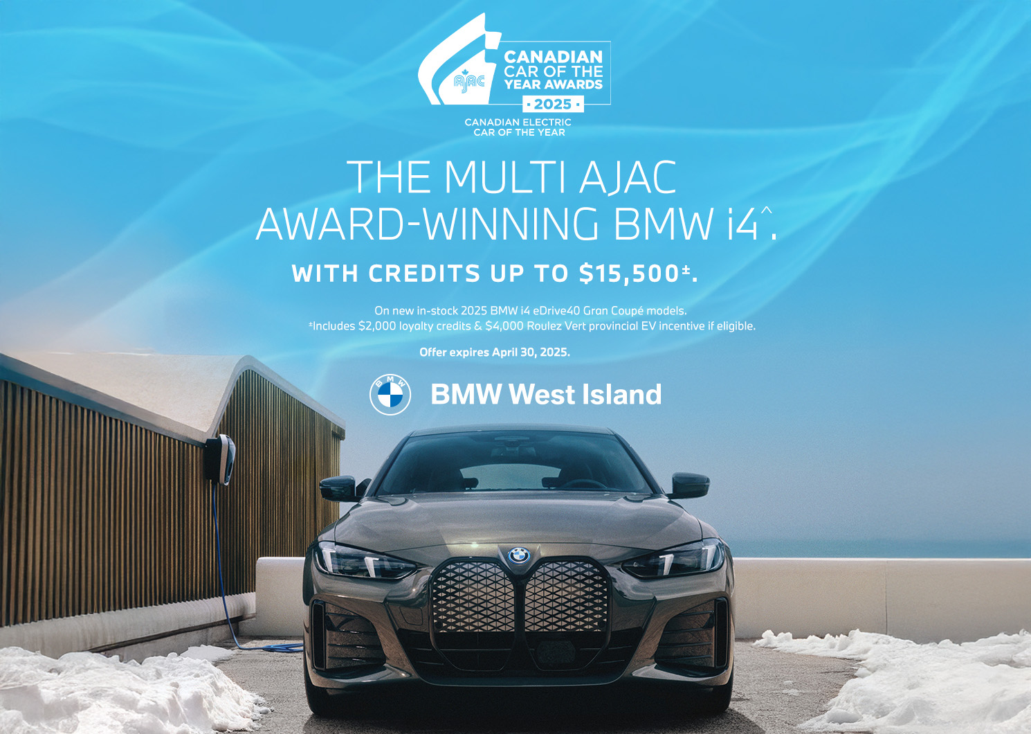 The Multi AJAC Award-Winning BMW i4 with Credits Up to $15,500