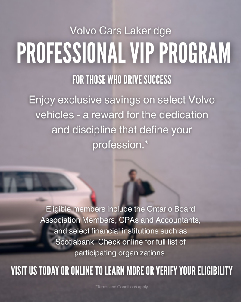 Professional VIP Program - Volvo Cars Lakeridge